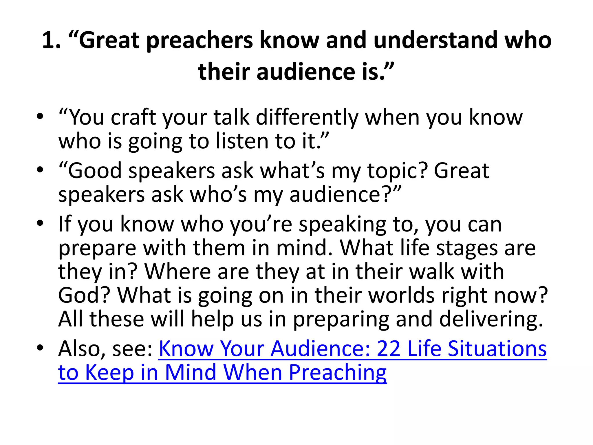 8 Principles to Great Preaching.pptx | Christianity | Religion ...