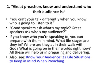 8 Principles to Great Preaching.pptx | Christianity | Religion ...