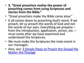 8 Principles to Great Preaching.pptx | Christianity | Religion ...