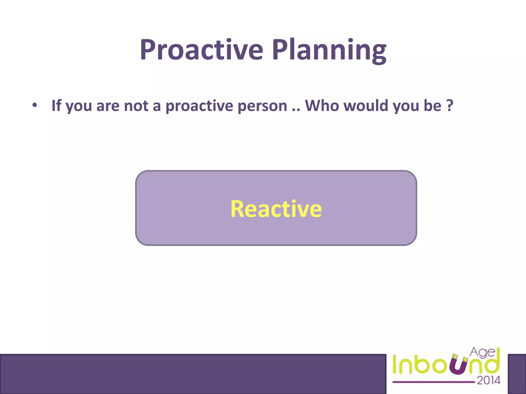 Proactive Planning in Marketing - Mirvat Al-Qutt | PPT