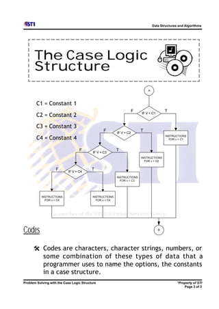 8 problem solving with the case logic structure | PDF