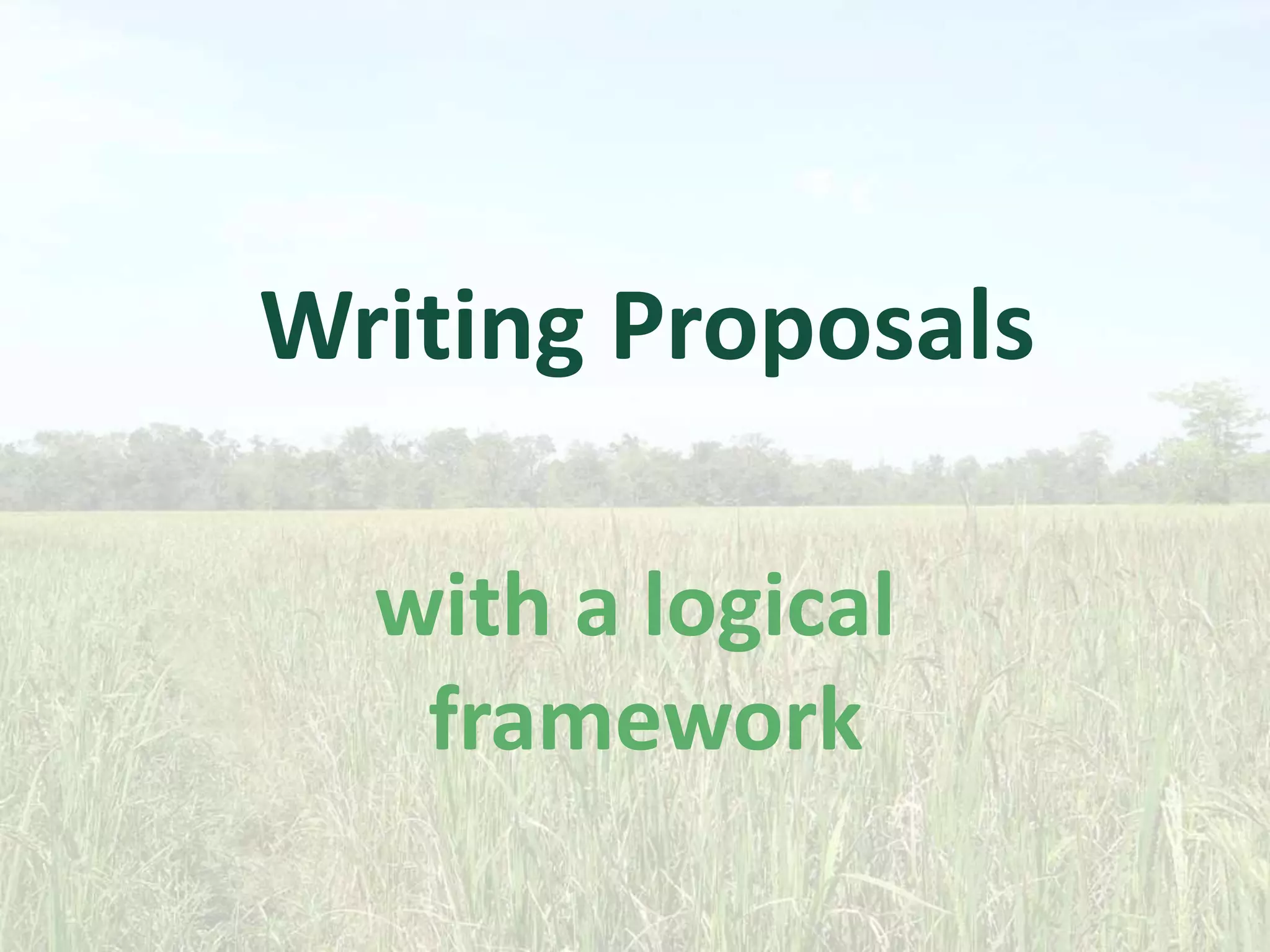 10 Project Proposal Writing | PPTX