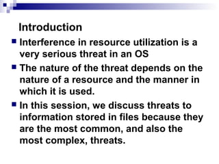 Protection and Security in Operating Systems | PPT
