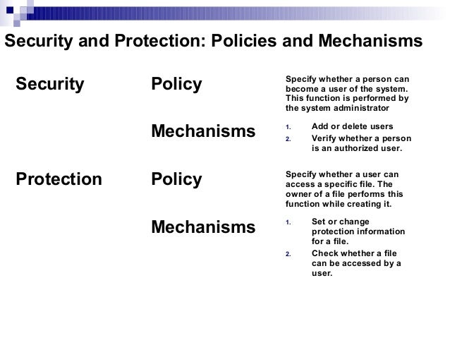 Protection and Security in Operating Systems