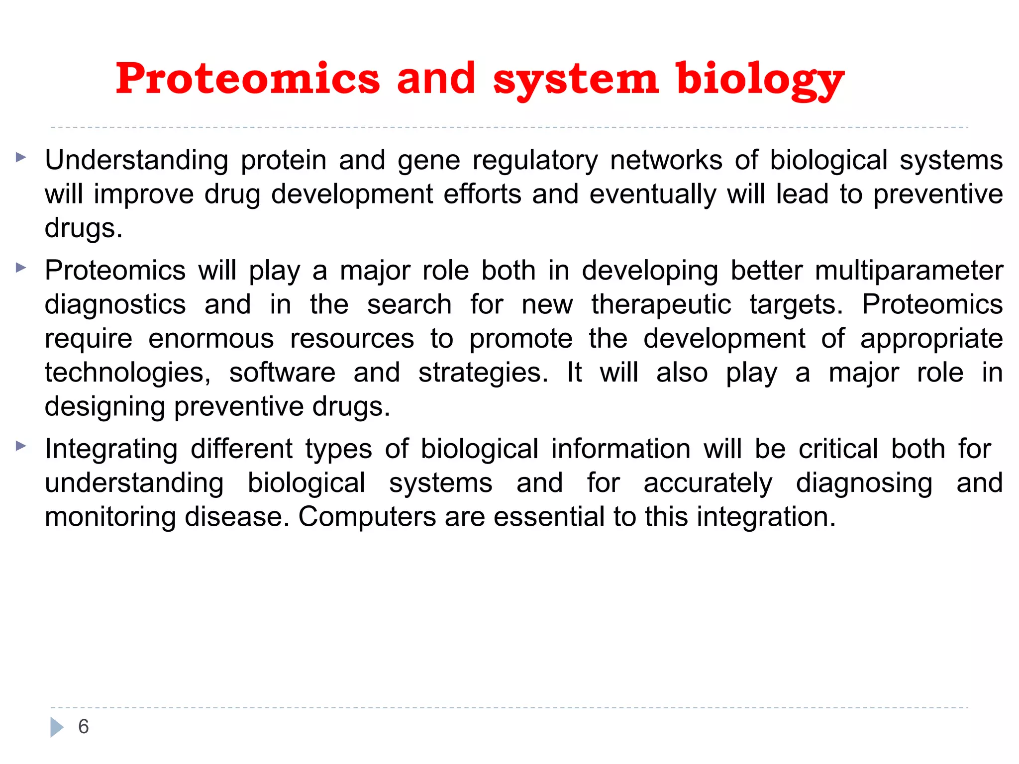 proteomics and system biology | PPT