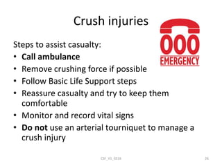 8 provide frist aid trauma | PPTX