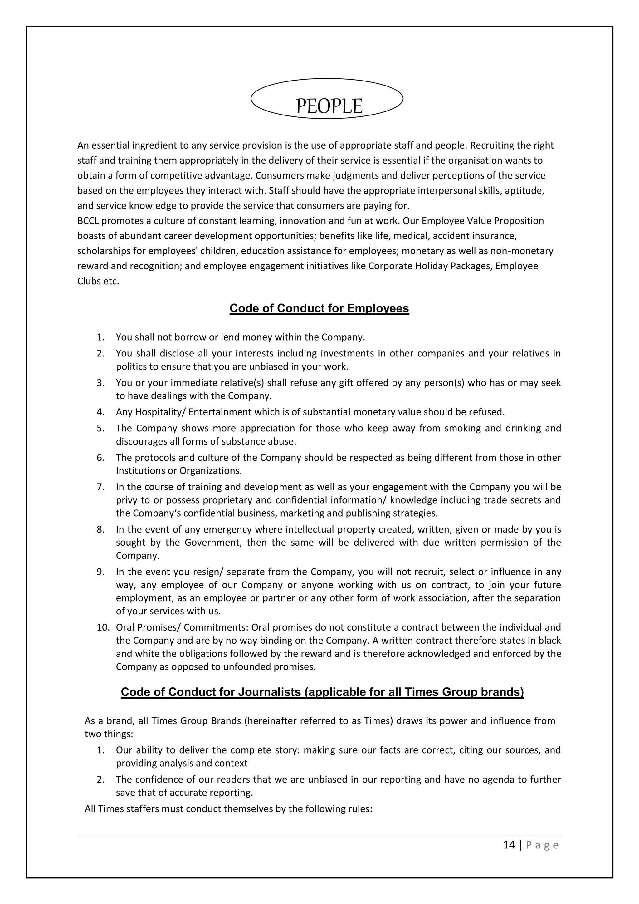 8ps of benett coleman | DOCX