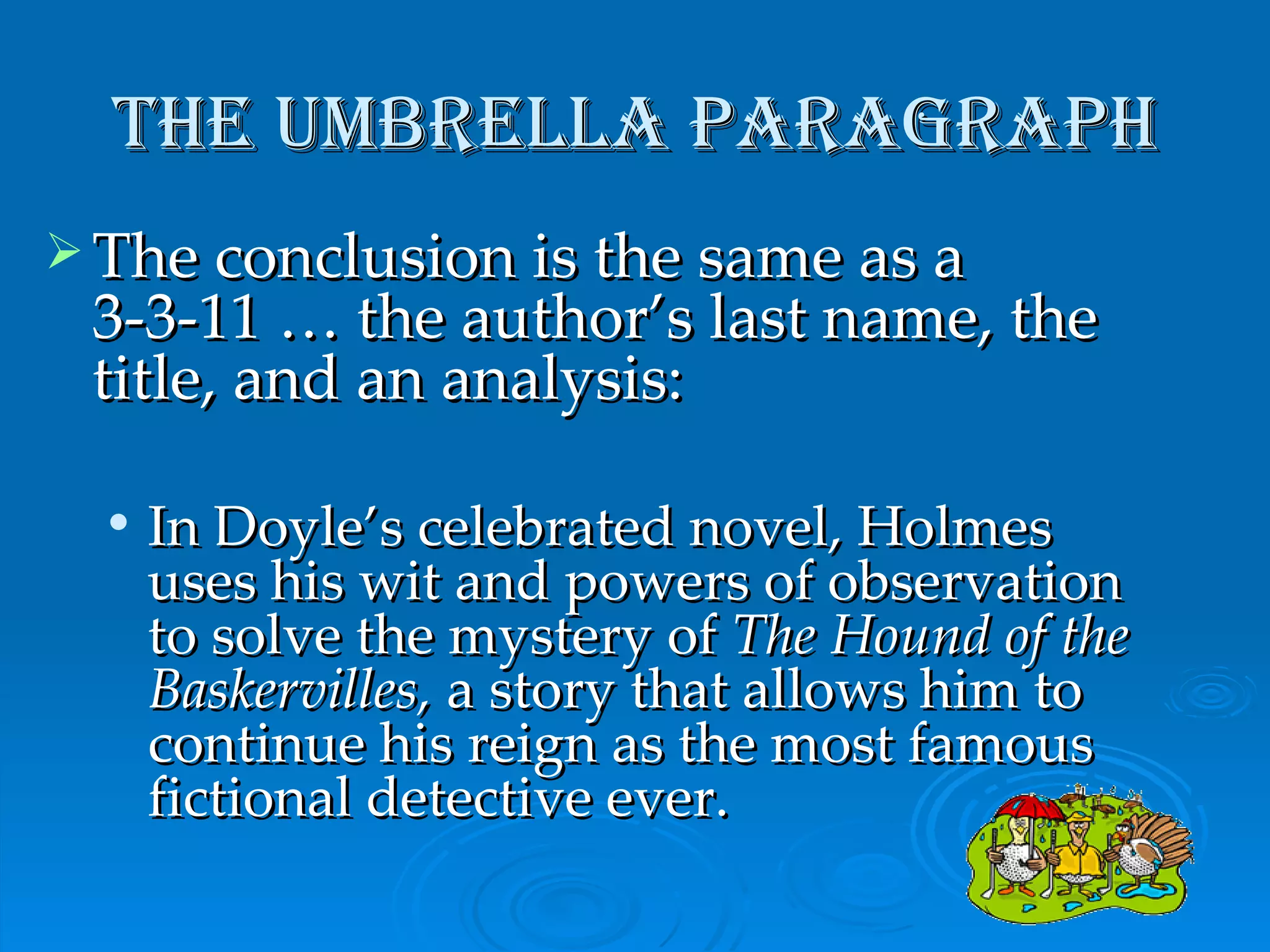 8P Umbrella Paragraph | PPT
