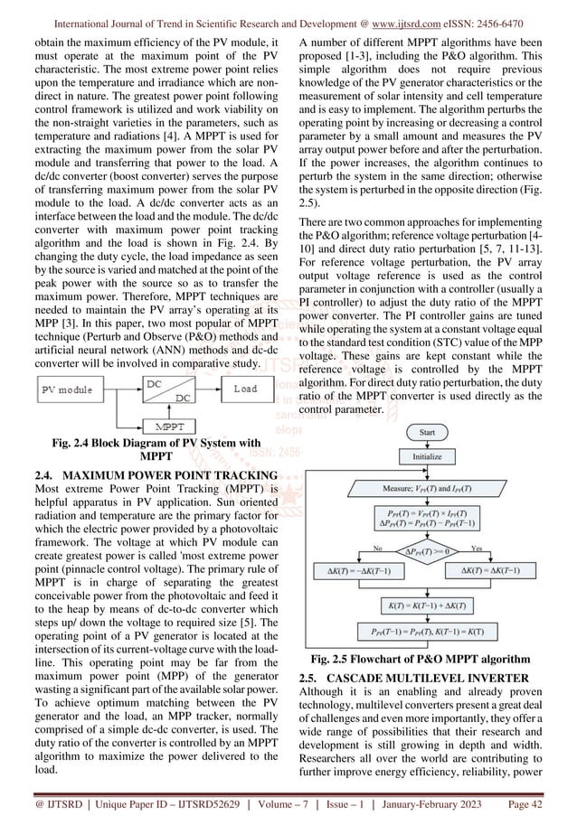 PV to Grid Connected Cascaded T type Multilevel Inverter with Improved Harmonic Performance | PDF