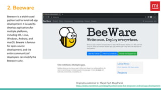 8 Python Tools That Empower Android App Development.pptx