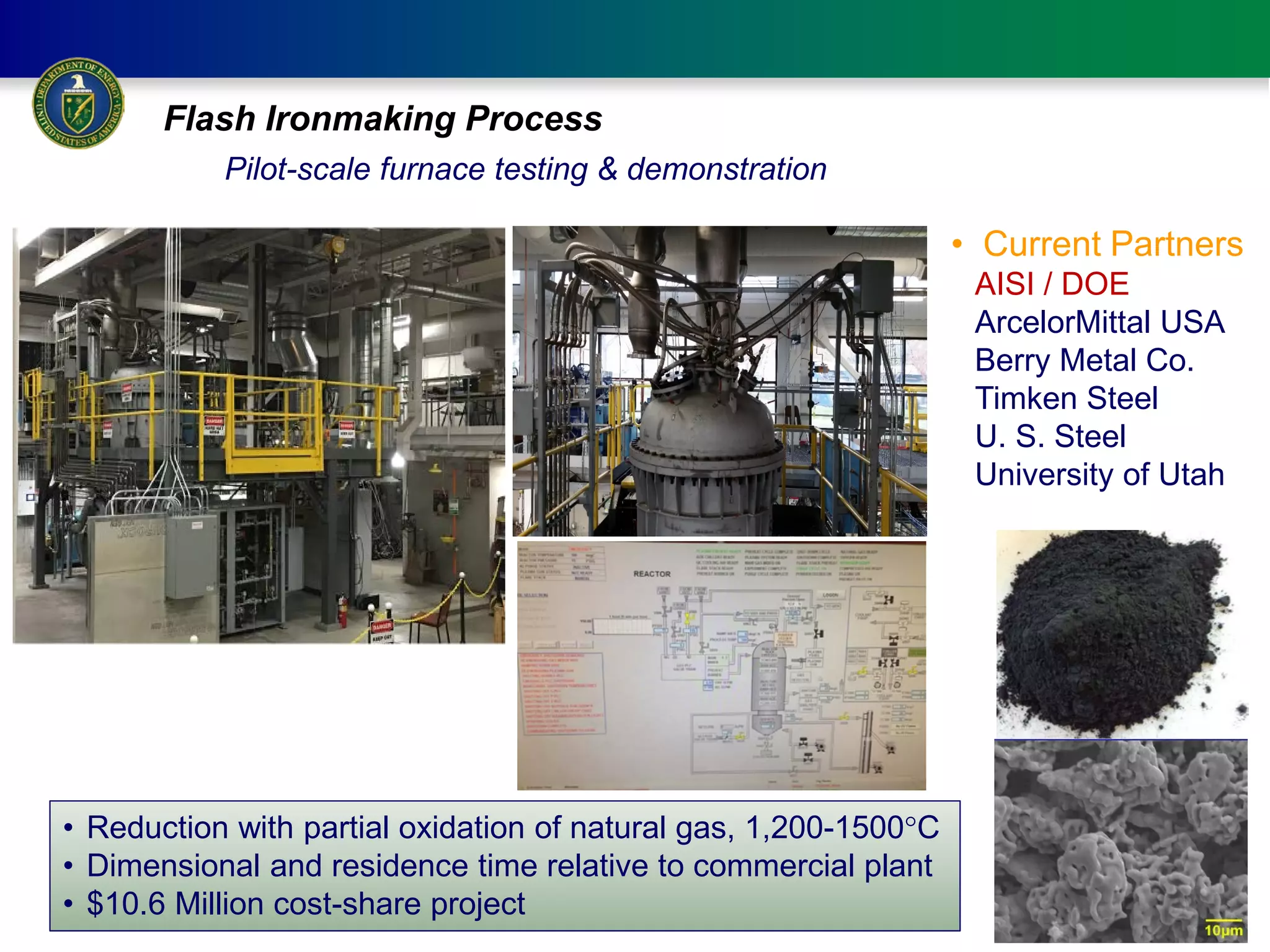 Fcto h2atscale Flash iron making technology with h2 sohn | PDF