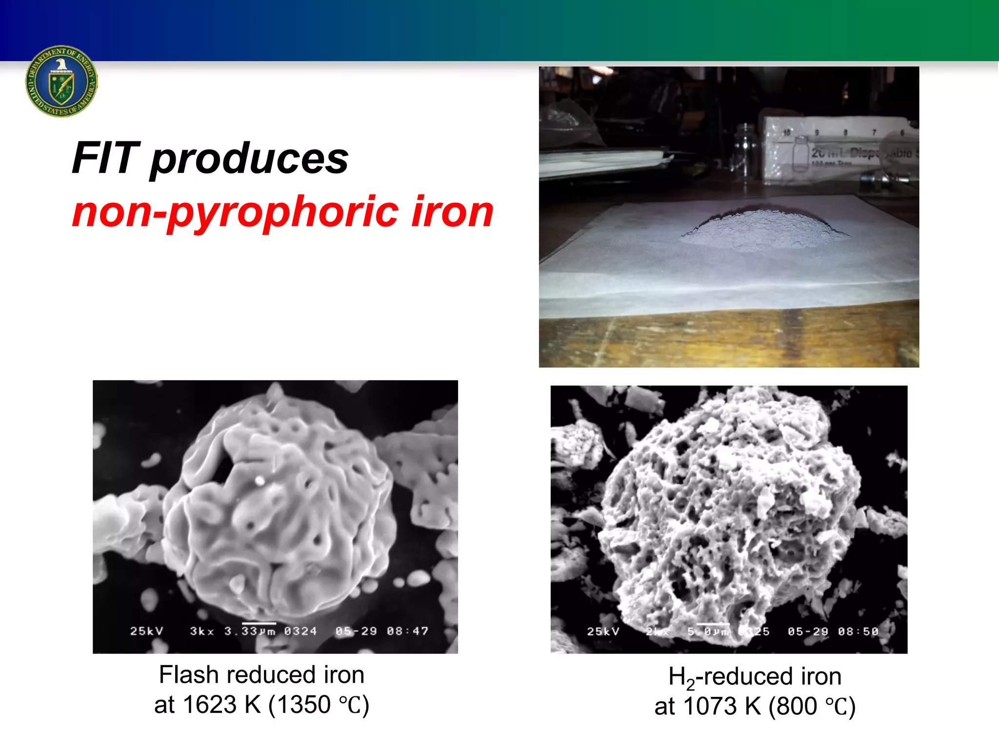 Fcto h2atscale Flash iron making technology with h2 sohn | PDF