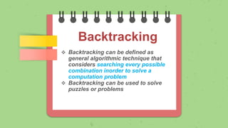 8 queen problem | PPTX