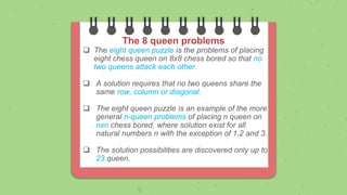 8 queen problem | PPTX