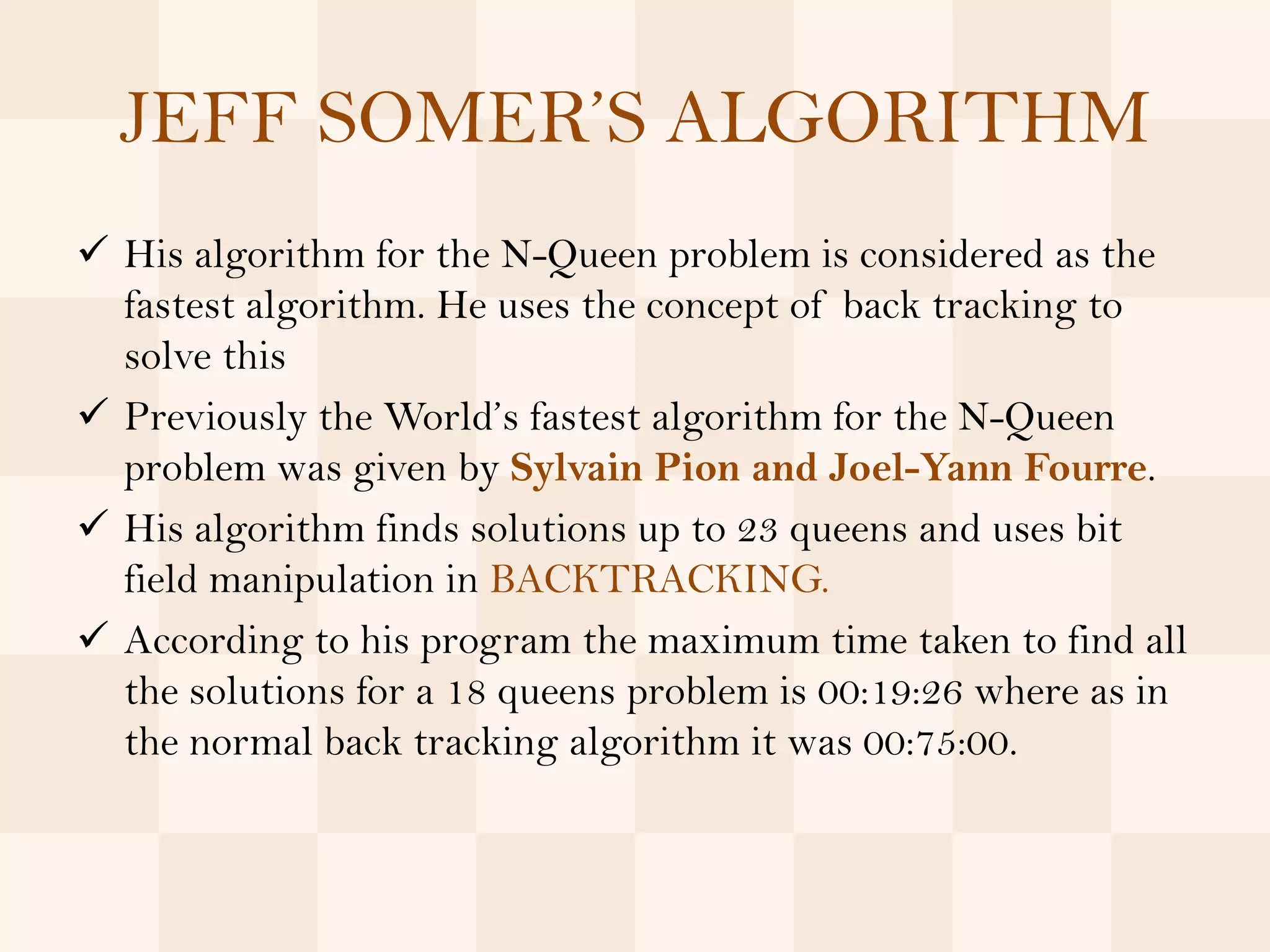 8 queens problem using back tracking | PPTX