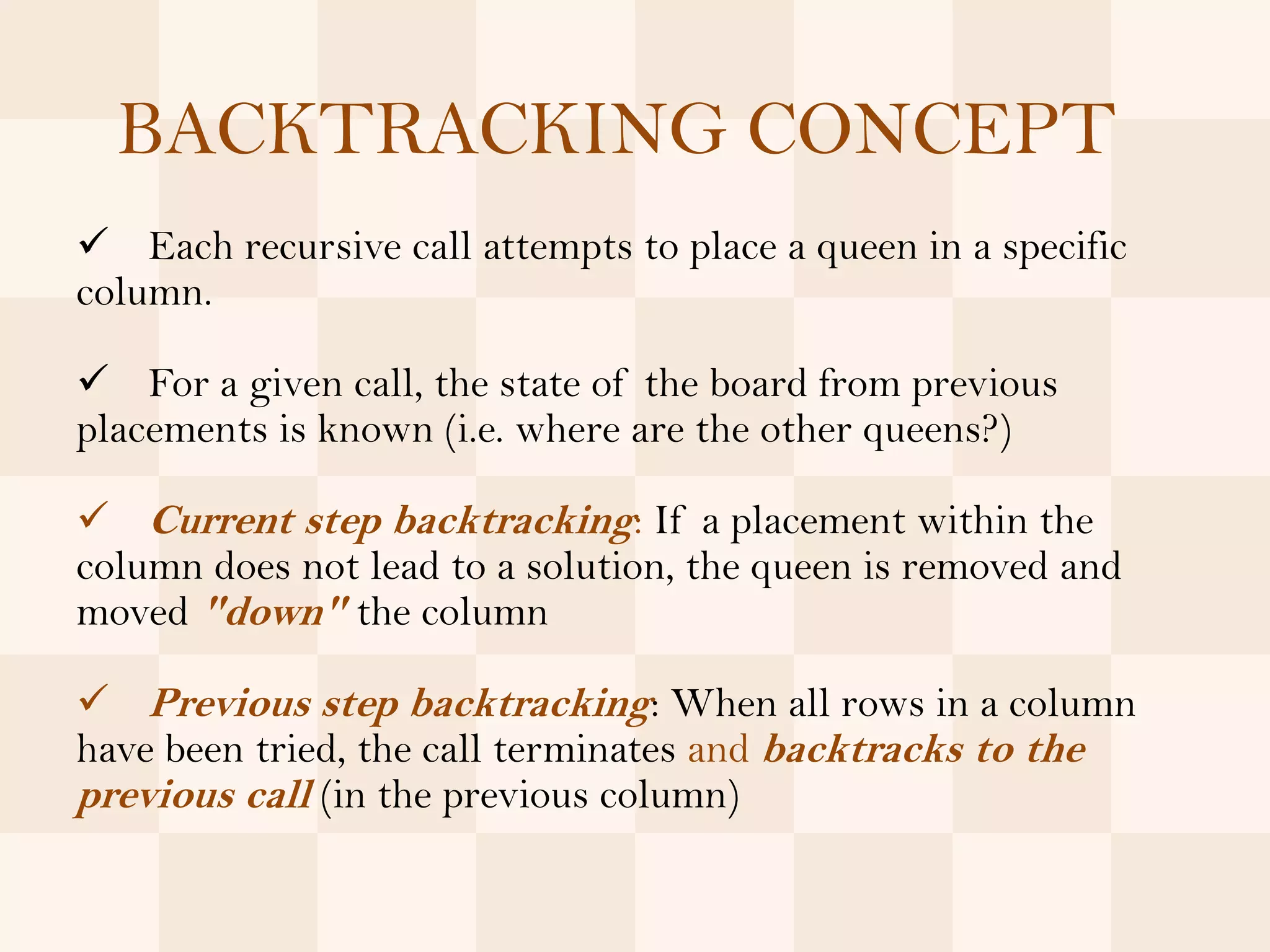 8 queens problem using back tracking | PPTX