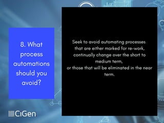 8 Questions to Ask about Processes before Implementing Robotic Process ...