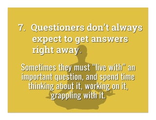 8 Tips for Becoming a Better Questioner | PDF