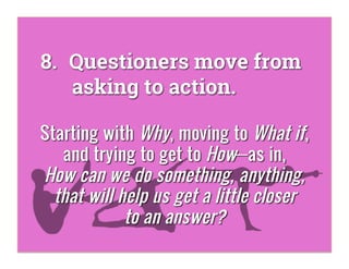 8 Tips for Becoming a Better Questioner | PDF