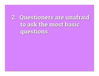 8 Tips for Becoming a Better Questioner | PDF