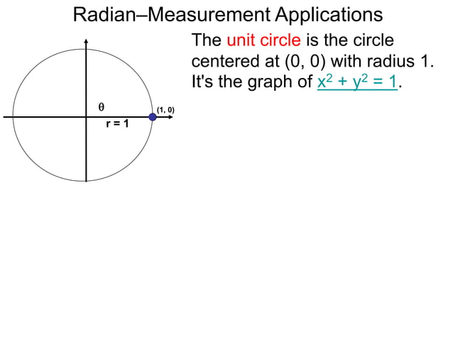 8 radian arc length and area formulas