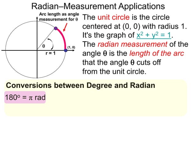 8 radian arc length and area formulas | PPTX | Geography | Science
