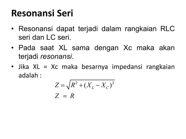 8 rangkaian rlc seri | PPTX