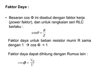 8 rangkaian rlc seri | PPTX