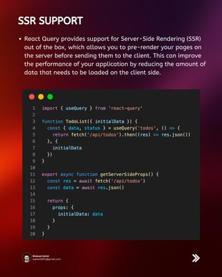 Reasons to use React Query | PDF
