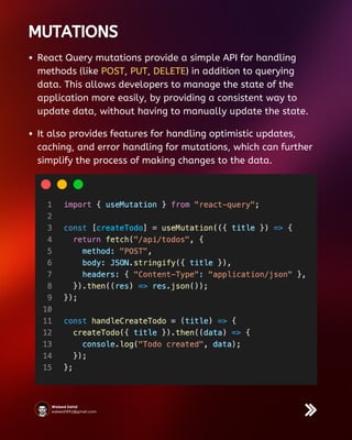 Reasons to use React Query | PDF