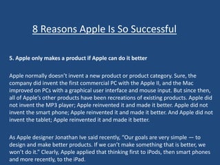 8 Reasons Which Makes Apple So Successful and Standout | PPTX