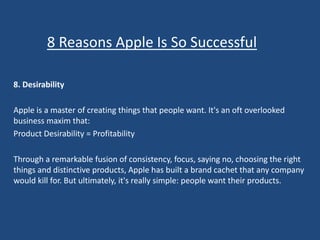 8 Reasons Which Makes Apple So Successful and Standout | PPTX | Tablets ...
