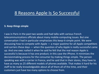 8 Reasons Which Makes Apple So Successful and Standout | PPTX