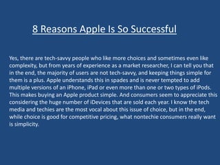 8 Reasons Which Makes Apple So Successful and Standout | PPTX