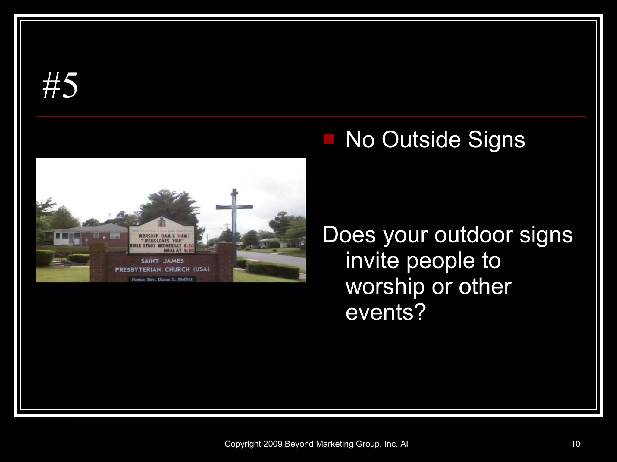8 reasons some churches experience low visibility | PPT 8 reasons some churches experience low visibility | PPT