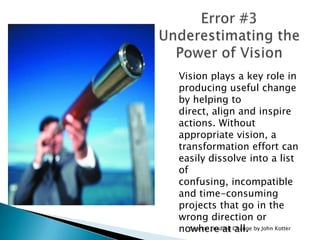 8 reasons why organizations fail to change | PPTX