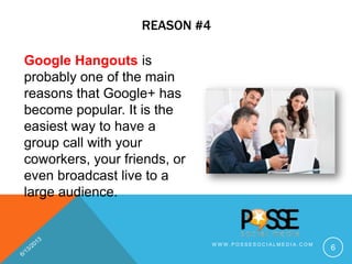 8 Reasons Why We Like Google+ | PPTX