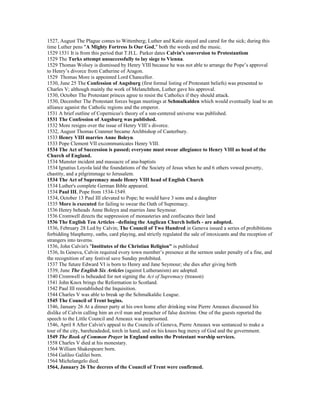 8 reformation timeline 1 page | DOC