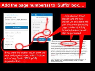 RefWorks 8: RefWorks and Academic Writing | PPT