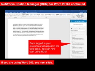 Install refworks in word aktivate add ins - matmokasin