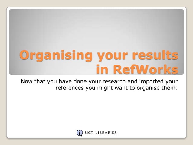 8 ref works organising create folders | PPTX | Operating Systems ...