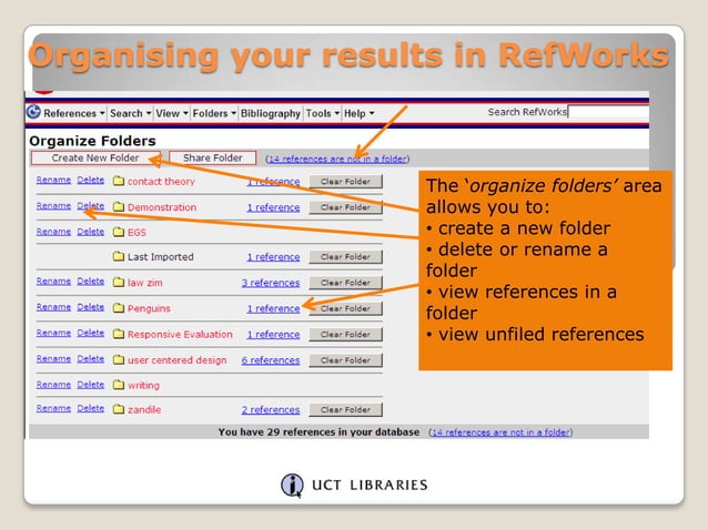 8 ref works organising create folders | PPTX | Operating Systems ...