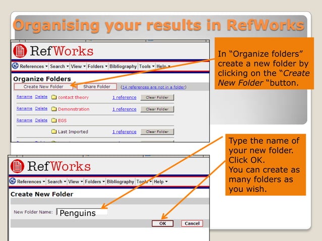 8 ref works organising create folders | PPTX | Operating Systems ...