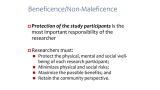 8 Research Ethics.pptx jhjjjjjjjjjjjkkkkl | PPTX | Medical Health