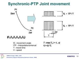 Robot sensor and robot control for various applications | PPT