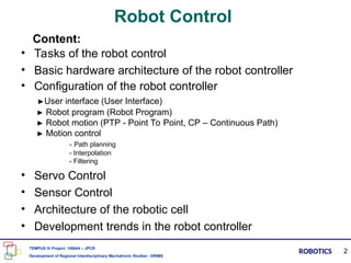 Robot sensor and robot control for various applications | PPT