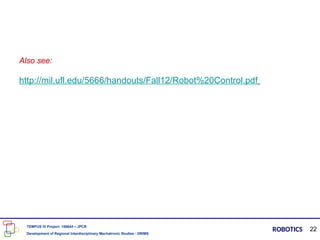 Robot sensor and robot control for various applications | PPT