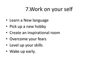 8 rules for success | PPTX