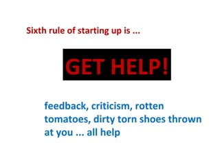8 rules of starting up | PPT