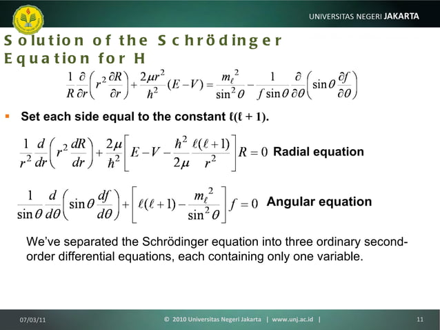 Fisika Modern 08 schrodinger eqinhydrogenatom | PPT